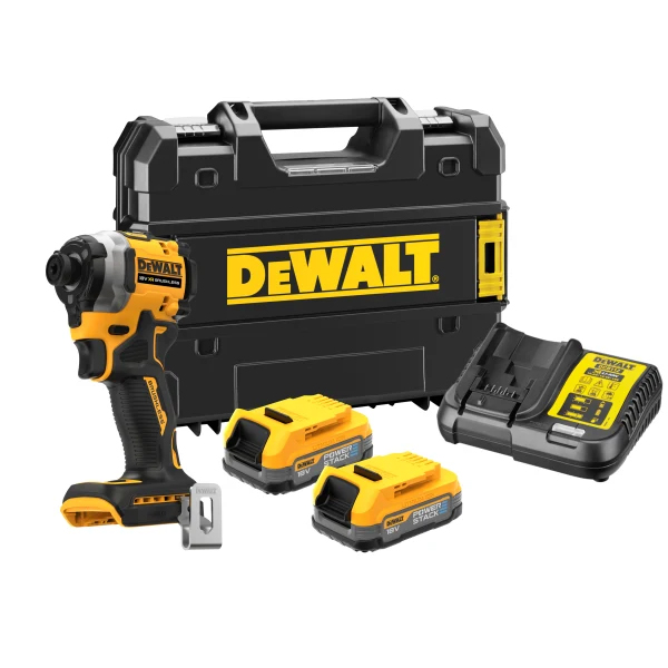 DeWalt DCF850E2T XR BL Impact Driver 18V 2 x 1.7Ah POWERSTACK™ Li-ion ...