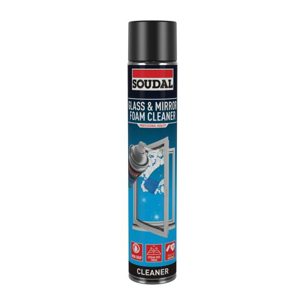 Soudal Aerosol Glass & Mirror Foam Cleaner - AOne Tools & Fixings ...